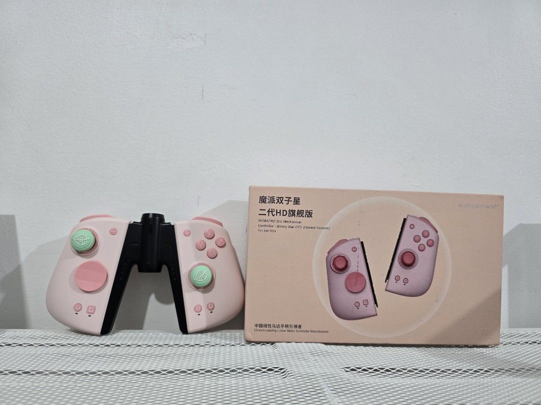 MobaPad 2nd Gen HD Mechanical Controller Pink, Video Gaming, Gaming ...
