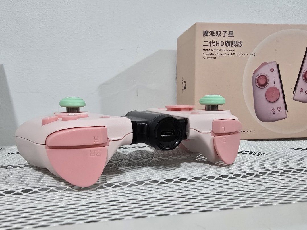 MobaPad 2nd Gen HD Mechanical Controller Pink, Video Gaming, Gaming ...
