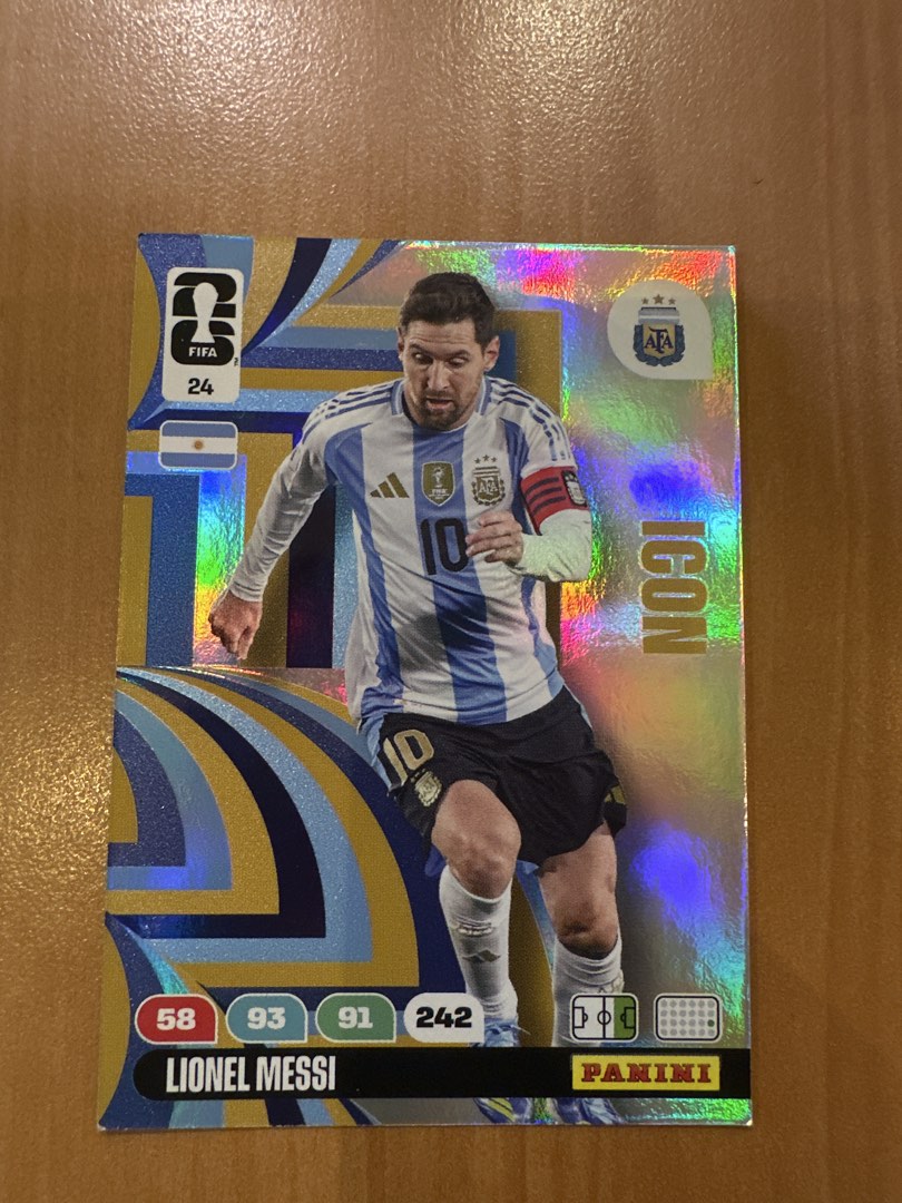 Panini FIFA 24 ICON Lionel Messi Card, Toys & Collectibles, Trading ...