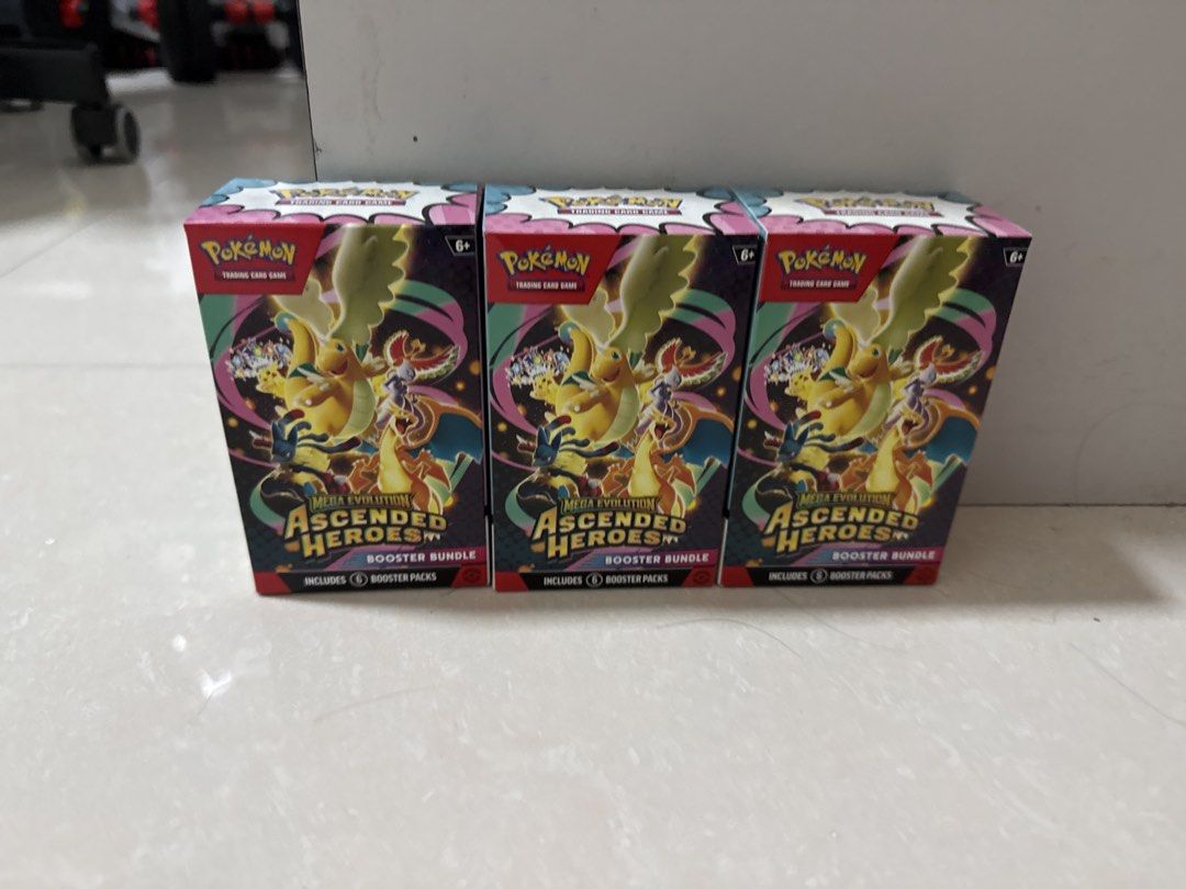 Pokemon Mega Evolution Ascended Heroes Booster Bundle, Hobbies & Toys ...