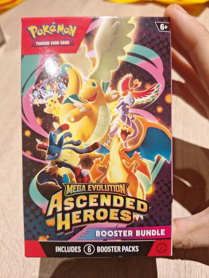 Pokemon Mega Evolution Ascended Heroes Booster Bundle (6 Packs ...