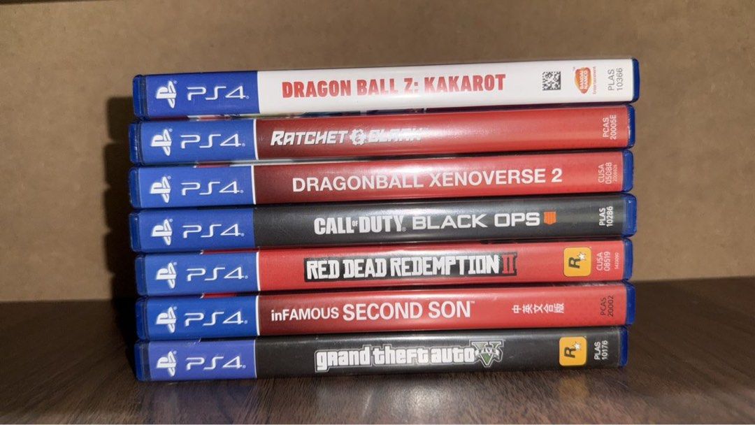 PS4 Games Bundle: Dragon Ball, Ratchet & Clank, Red Dead, GTA V, Video ...