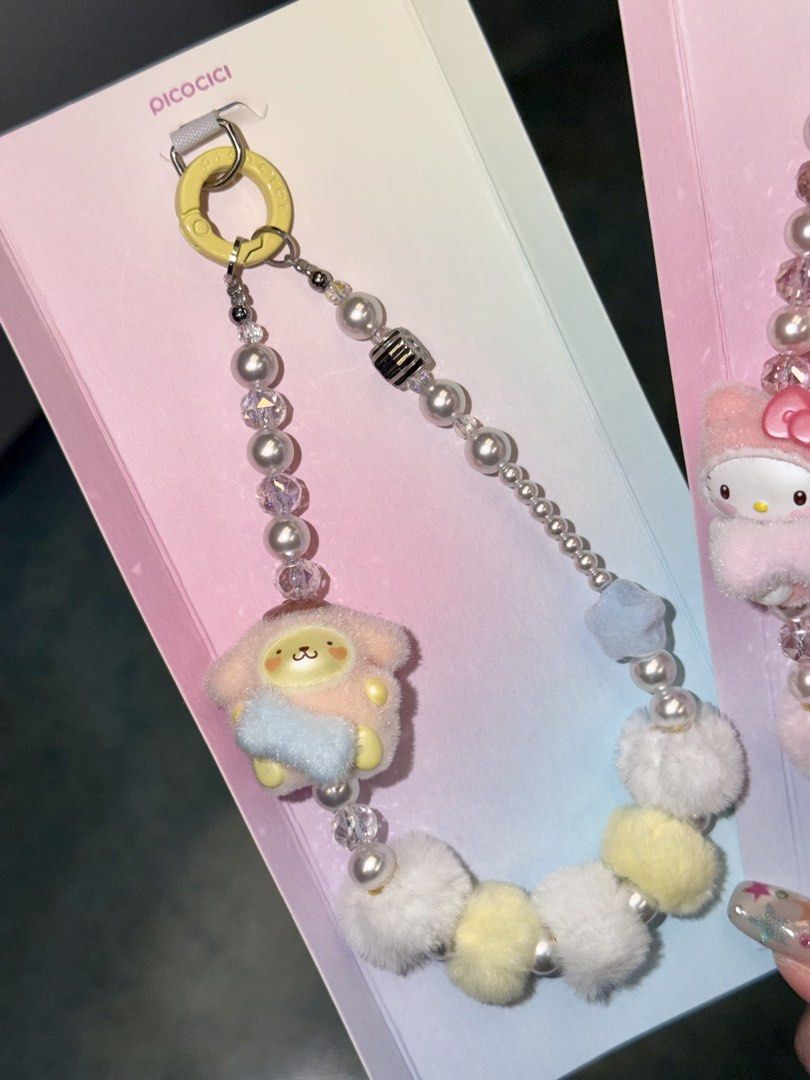 Sanrio Characters Fluffy Little Darling 電話繩盲盒, 手提電話, 電話及其他裝置配件, 其他電子周邊 ...