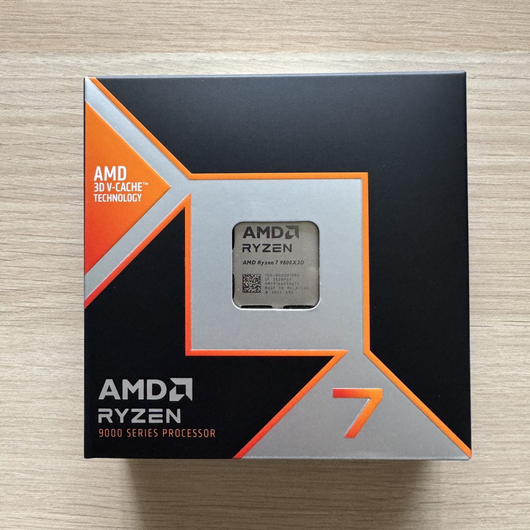 AMD Ryzen 7 9800X3D CPU Processor - Brand New, Computers & Tech, Parts ...