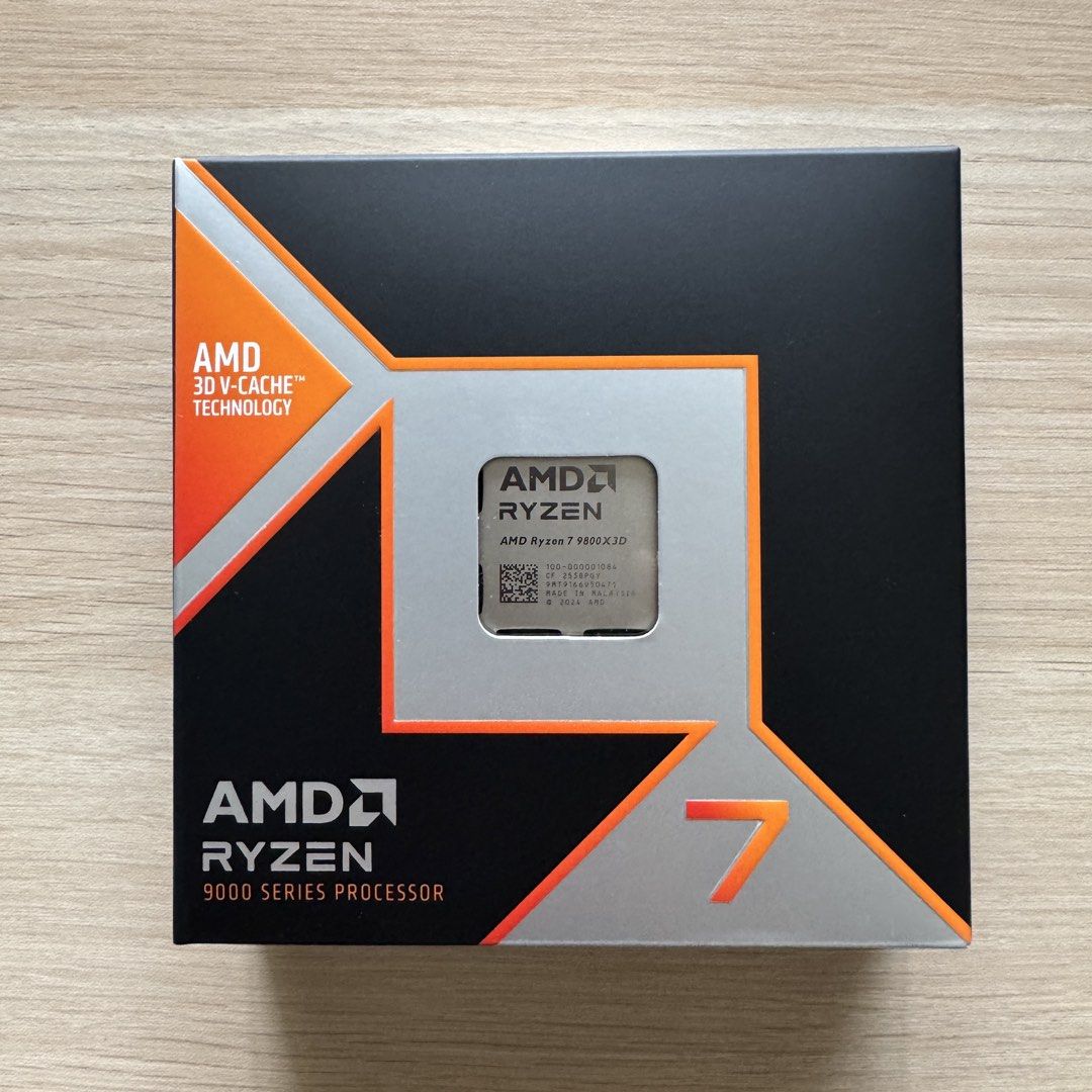 AMD Ryzen 7 9800X3D CPU Processor - Brand New, Computers & Tech, Parts ...