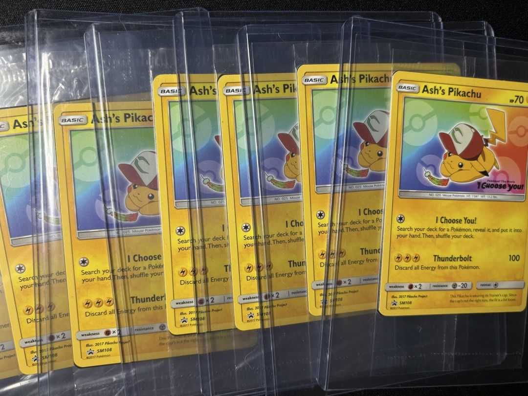 Ash’s Pikachu SM108 SEALED promo NM, Hobbies & Toys, Toys & Games on ...