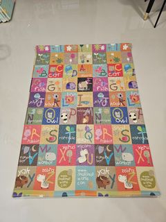 Double-Sided Play Mat - Alphabet & Cartoon Design, Babies & Kids ...