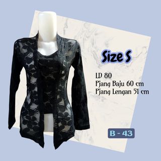 Kebaya brokat hitam Dijual | Carousell Indonesia