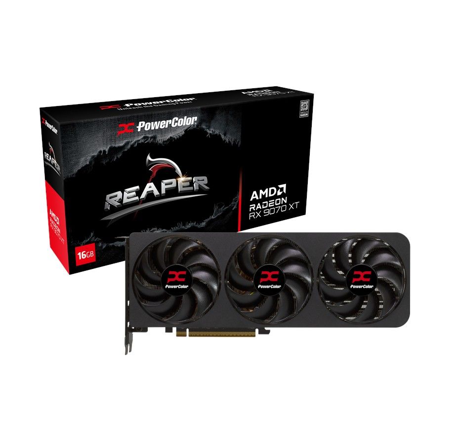 PowerColor AMD Radeon RX 9070XT 16GB Graphics Card, Computers & Tech ...