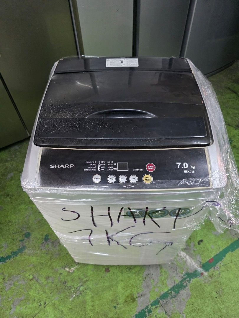 Sharp 7.0 KG Top Load Washing Machine good conditions one month ...