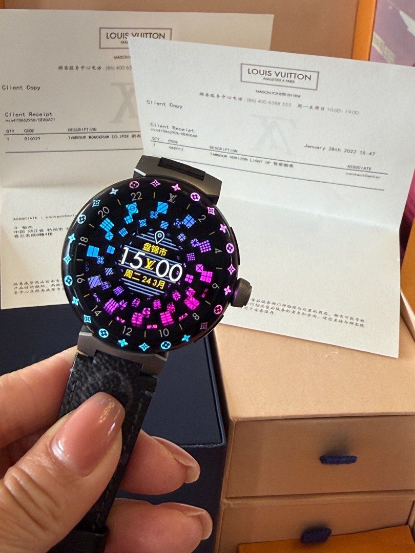 Louis Vuitton Tambour Horizon Light Up Smartwatch, Luxury, Watches on ...