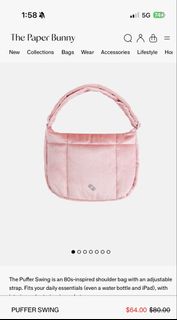 Paper Bunny Puffer Sling bag, Women's Fashion, Bags & Wallets, Cross ...