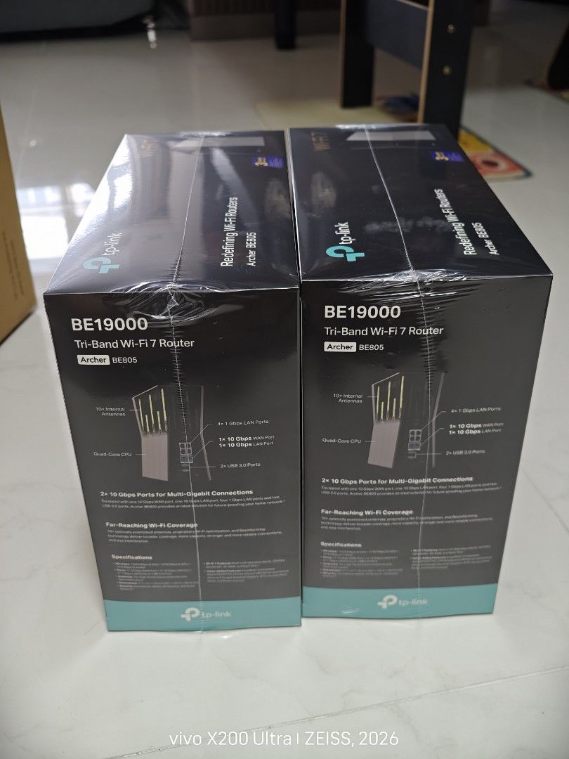 Sealed TP-Link BE805 BE19000 Tri-Band Wi-Fi 7 Router, Computers & Tech ...