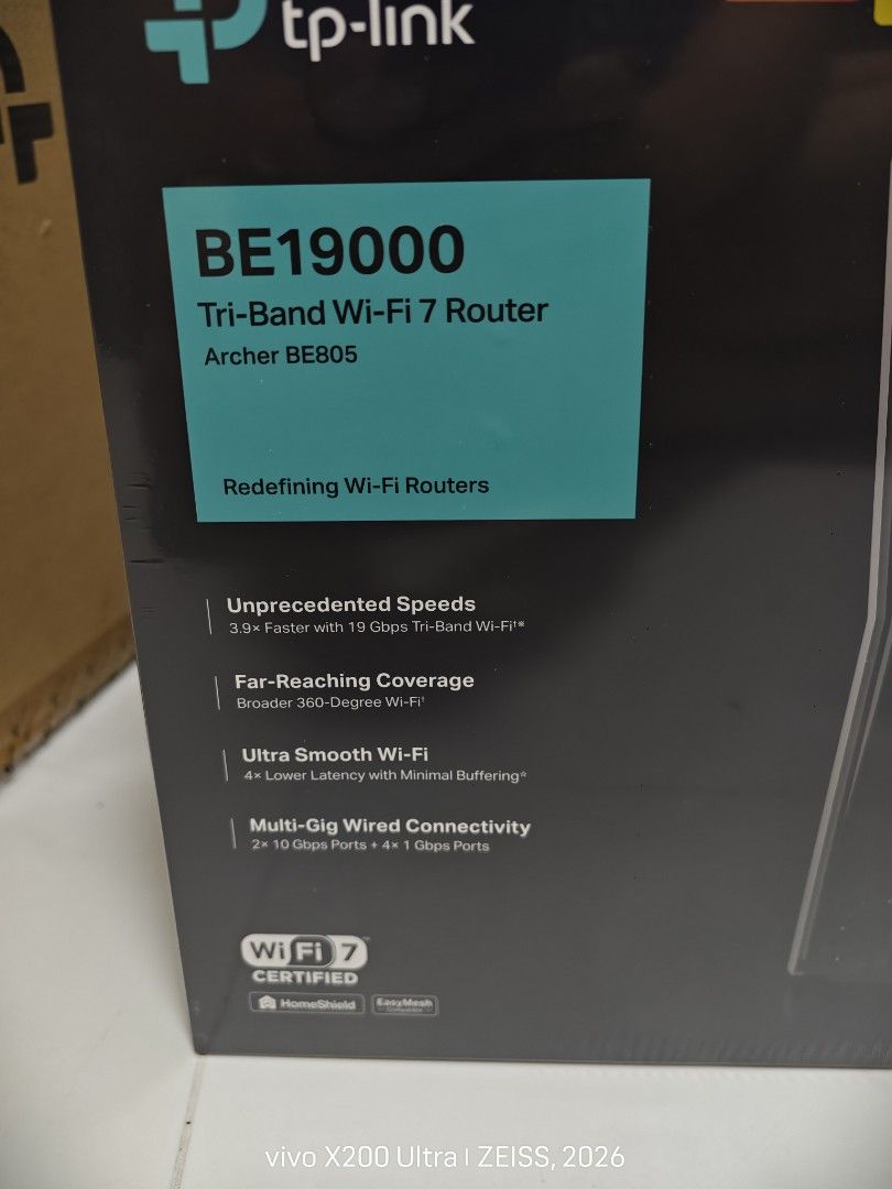Sealed TP-Link BE805 BE19000 Tri-Band Wi-Fi 7 Router, Computers & Tech ...