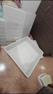 White Plastic Storage Containers with Lids, Furniture & Home Living ...