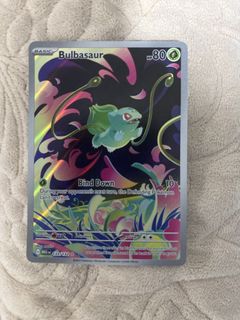 Bulbasaur 166/165 IR Scarlet & Violet 151 English Pokemon Card, Hobbies ...