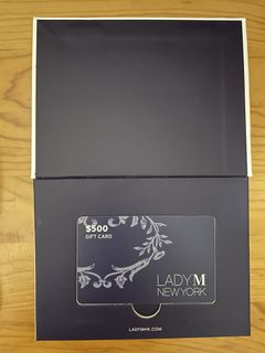 LADY M 500HKD禮品卡（兩張）, 門票＆禮券, 現金券、兌換券、禮券 - Carousell