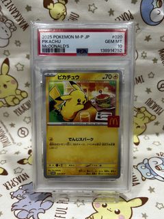 WTS PSA10 Pikachu McDonald's Promo #020, Hobbies & Toys, Toys & Games ...