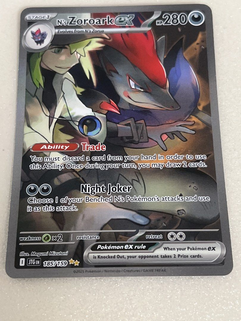 100%Authentic gem mint full art Journey Together N’s Zoroark ex ...