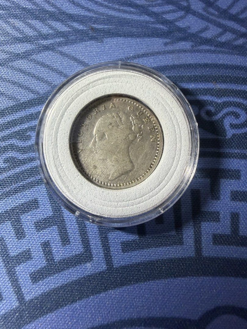 Rare 1/4 Rupee Coin India 1840 Victoria Queen, Hobbies & Toys ...