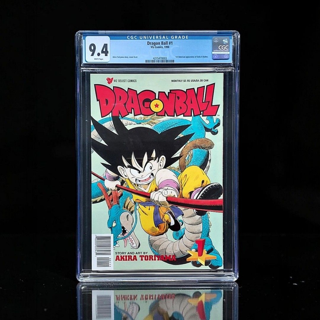 1998 Vintage First Issue Dragon Ball #1 Viz Comic CGC 9.6 White Pages ...