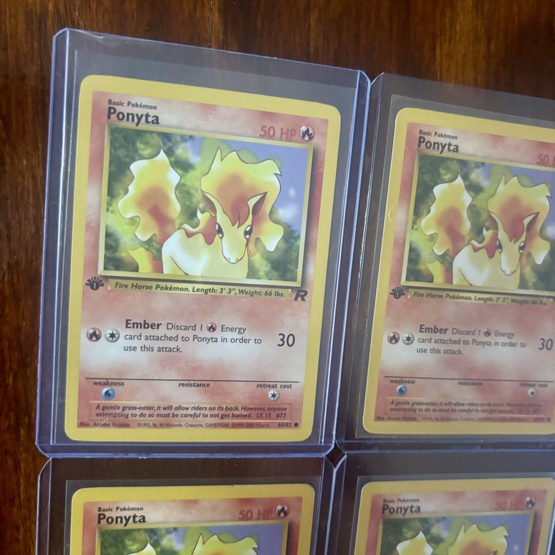 1st Edition Team Rocket Ponyta Vintage Pokemon, Hobbies & Toys, Toys ...