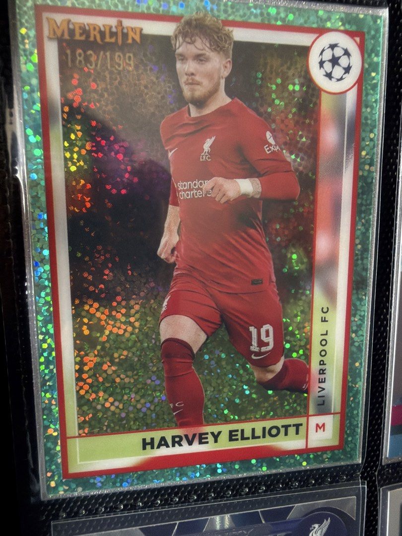 2021-22 Merlin Harvey Elliott Liverpool FC Card 183/199, Hobbies & Toys ...