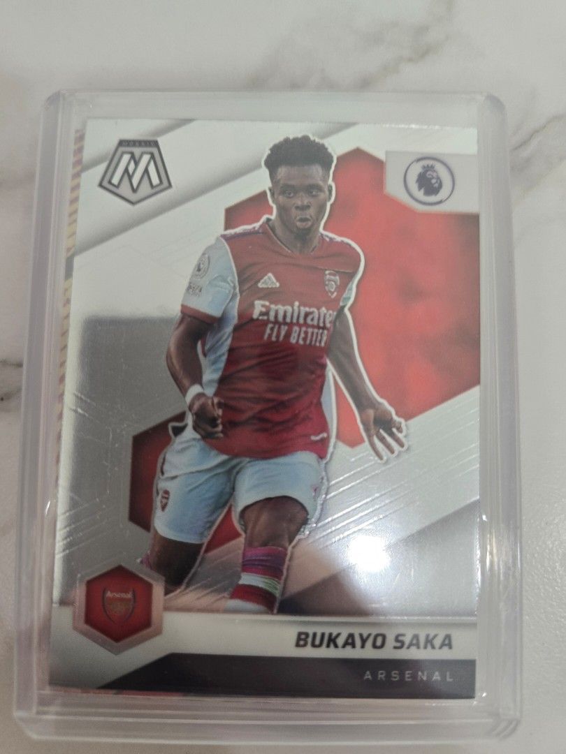 2021-22 Panini Mosaic Bukayo Saka Arsenal Soccer Card, Hobbies & Toys ...
