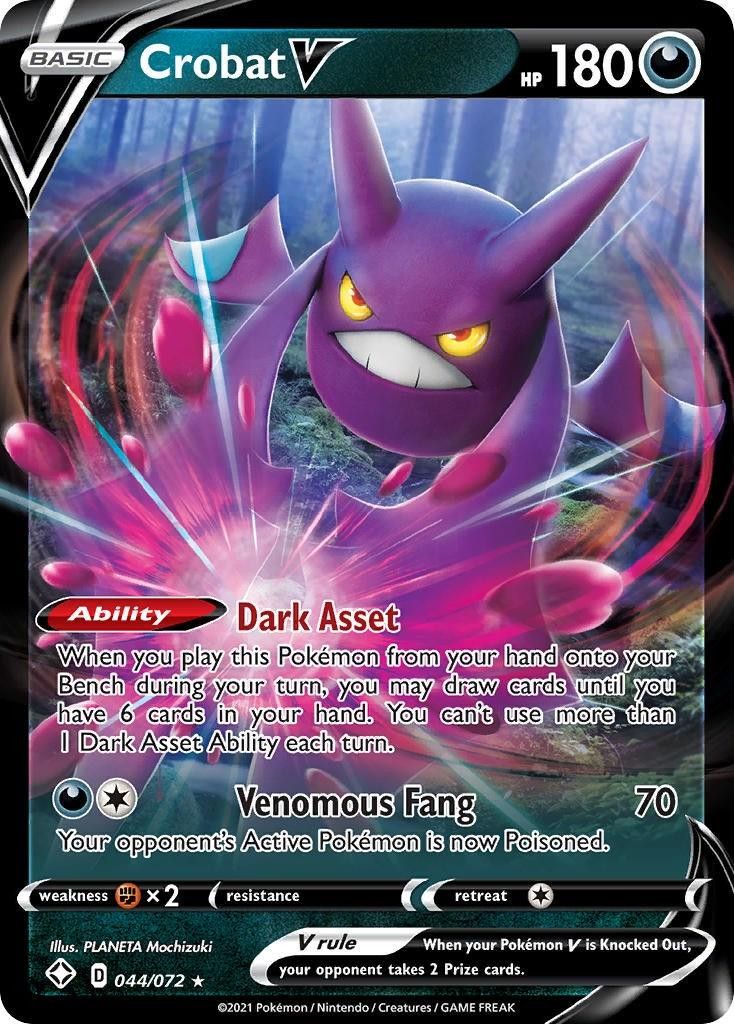 2021 POKEMON SWORD & SHIELD SHINING FATES #044 CROBAT V, Hobbies & Toys ...