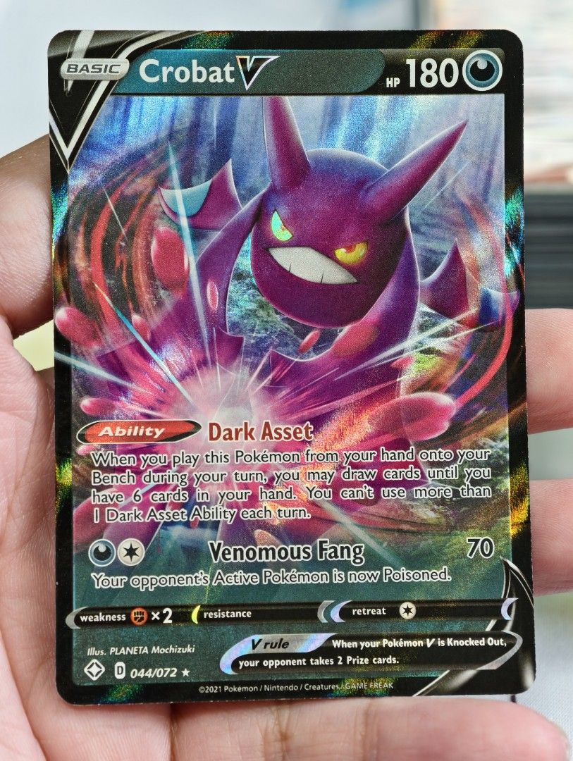 2021 POKEMON SWORD & SHIELD SHINING FATES #044 CROBAT V, Hobbies & Toys ...