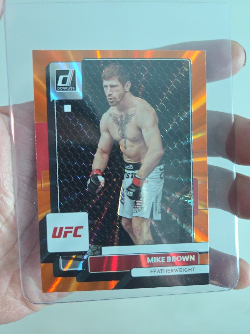 2023 Panini UFC Mike Brown Orange Refractor Card, Hobbies & Toys, Toys ...