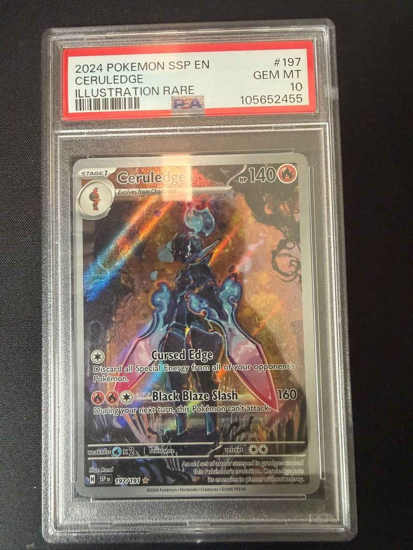 2024 Pokemon Ceruledge Illustration Rare PSA 10 GEM MT 197, Hobbies ...