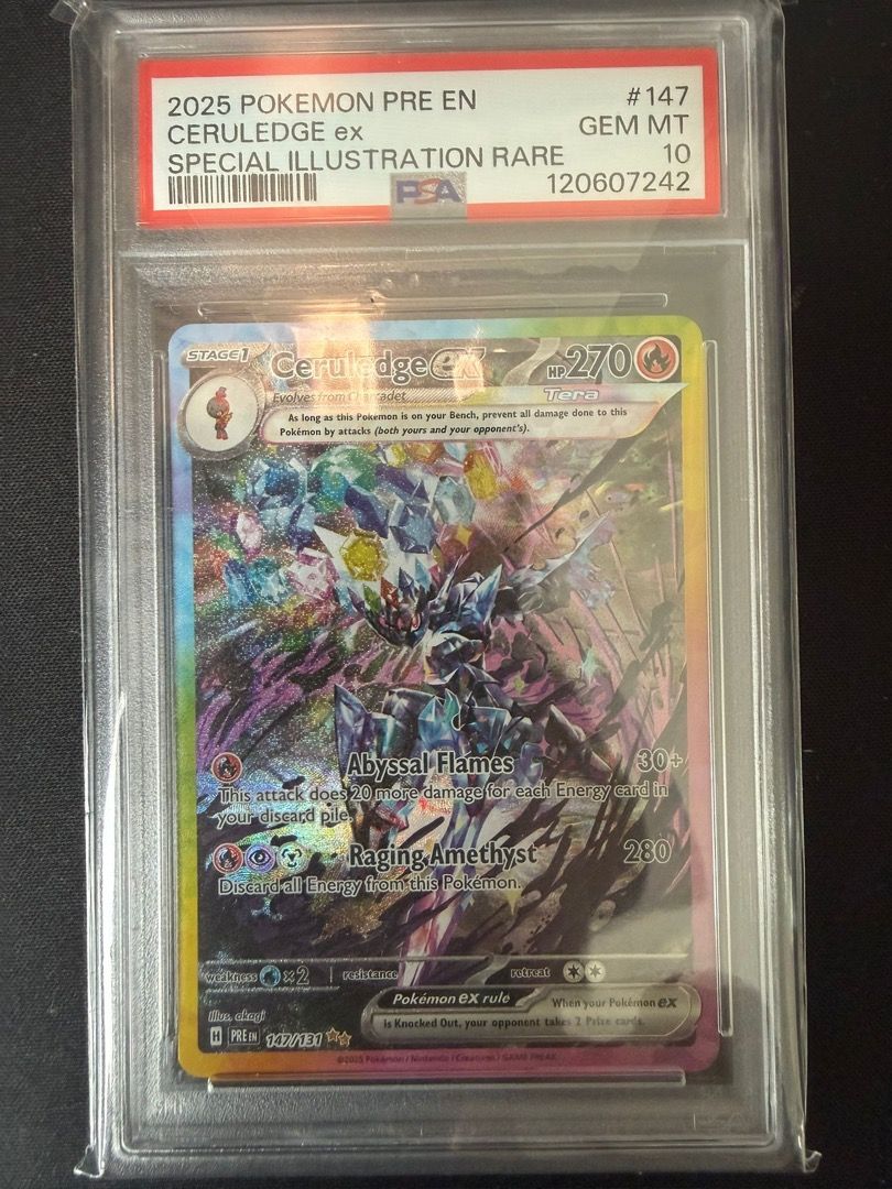 2025 Pokemon Ceruledge ex Special Illustration Rare PSA 10, Hobbies ...