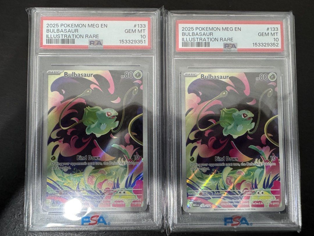 2025 Pokemon Meg En Bulbasaur Illustration Rare PSA 10 - Seq, Hobbies ...