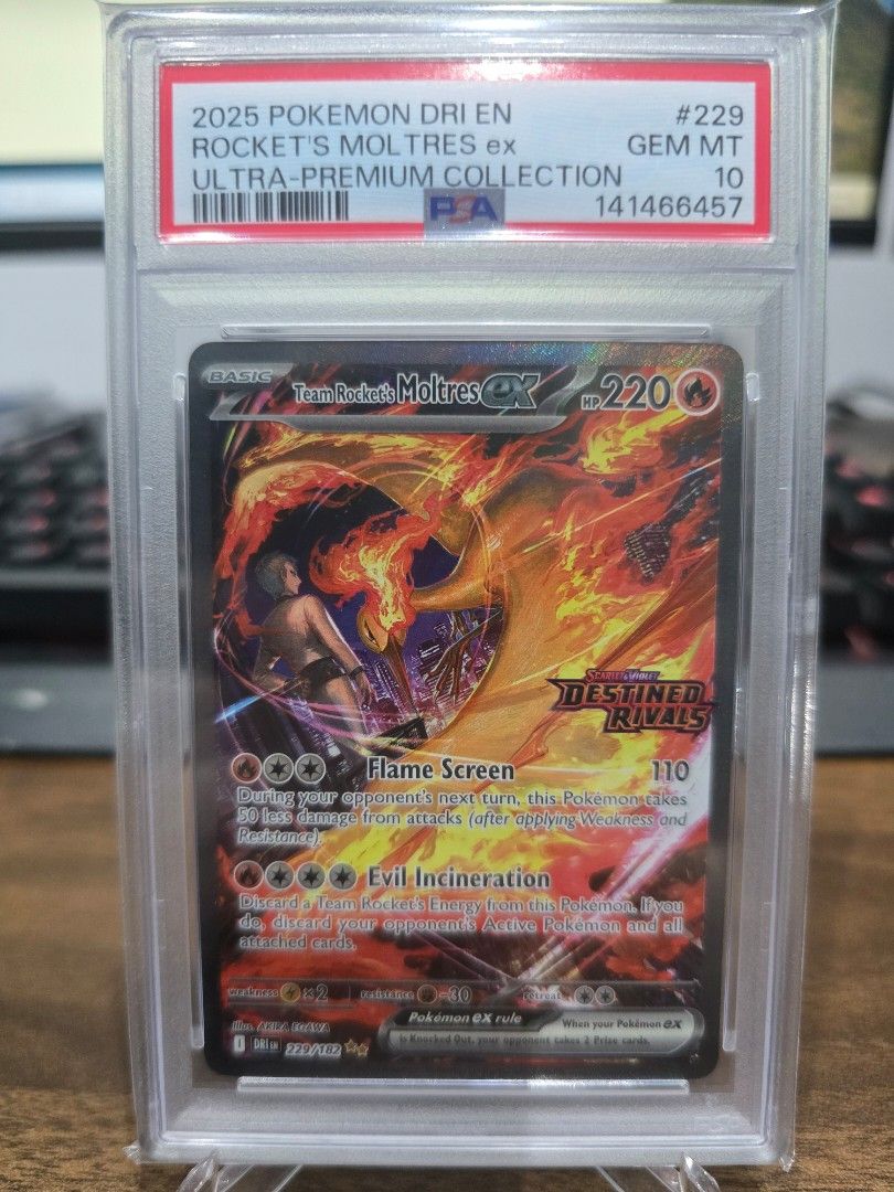 2025 Pokemon Rocket's Moltres ex Ultra-Premium Collection PSA 10 ...