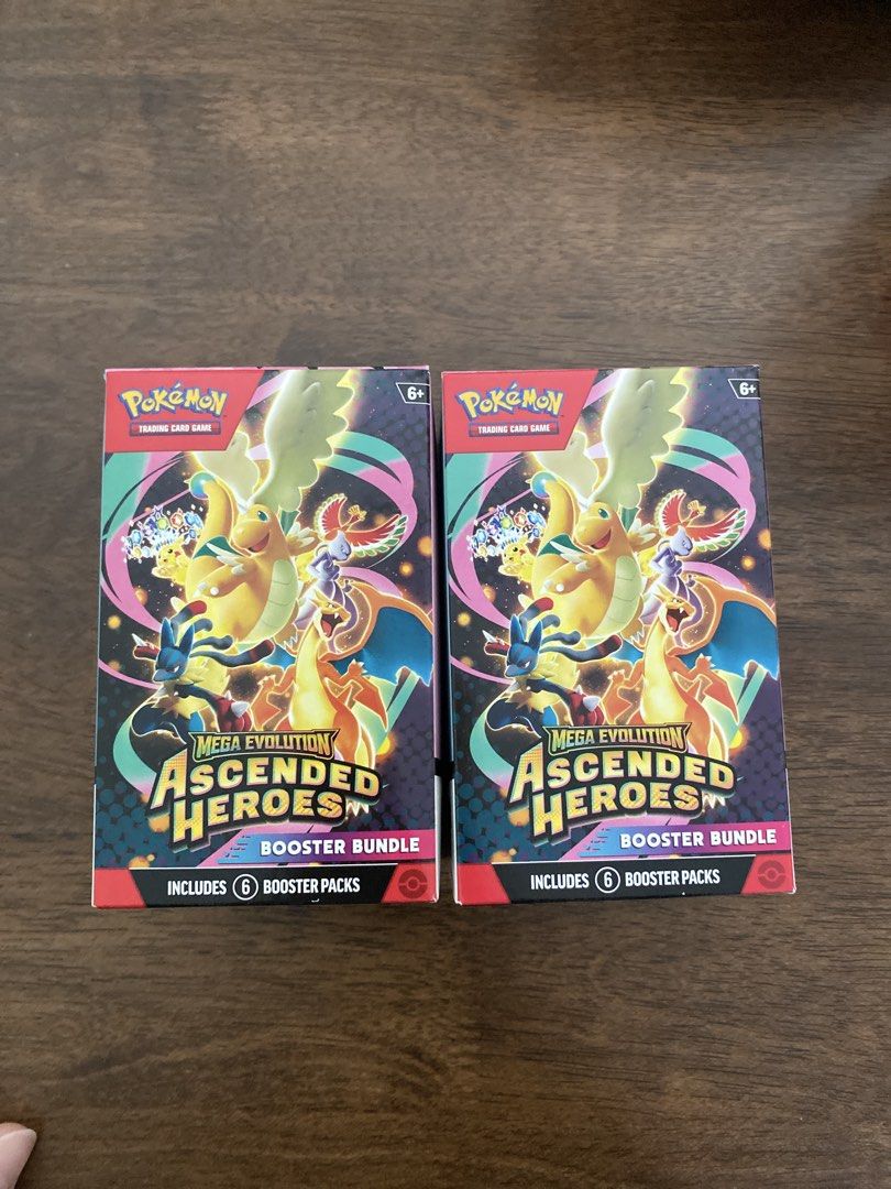 2x Pokemon Mega Evolution Ascended Heroes Booster Bundle, Hobbies ...