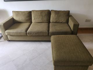 Sofa with Ottoman, Furniture & Home Living, Furniture, Sofas on Carousell