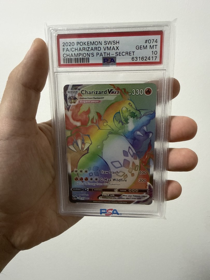 $510 - PSA 10 - 2020 Pokemon Charizard VMAX Secret Rare PSA 10, Hobbies ...
