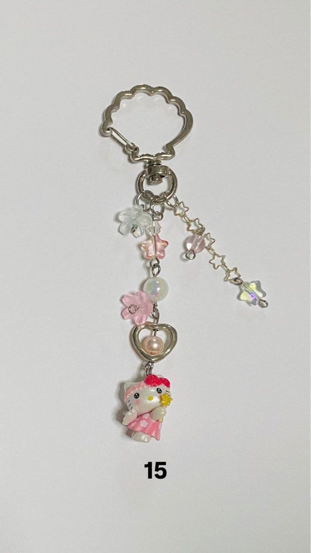 🌸 Hello Kitty Phone Strap & Keychain Charm, Hobbies & Toys, Stationery ...