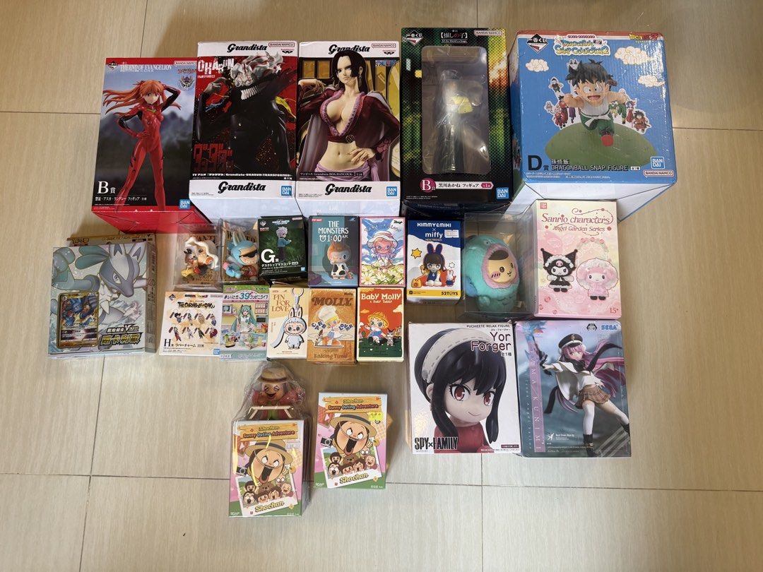 一番賞盲盒 Molly Labubu one piece Chiikawa Kuromi 龍珠 小葵 pokemon card, 興趣及遊戲 ...