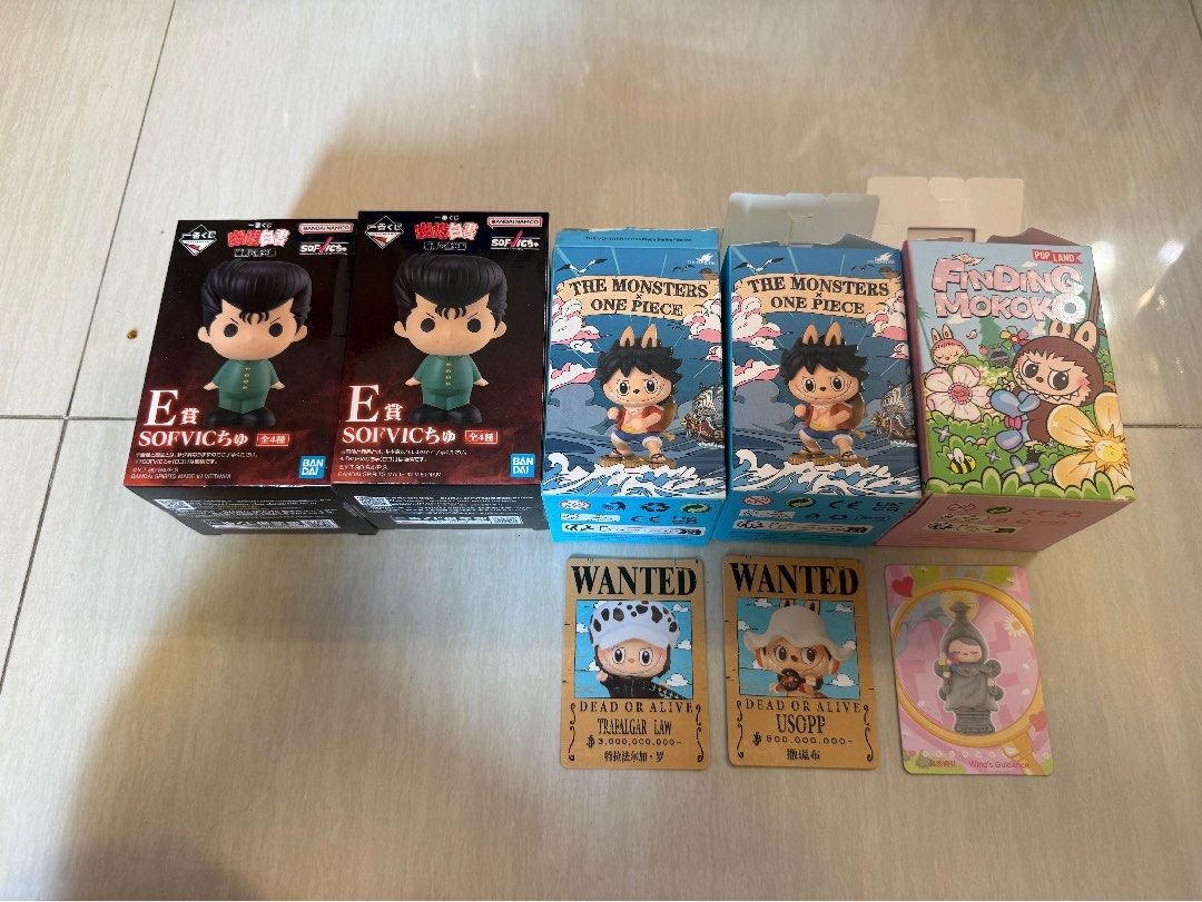 一番賞盲盒 Molly Labubu one piece Chiikawa Kuromi 龍珠 小葵 pokemon card, 興趣及遊戲 ...