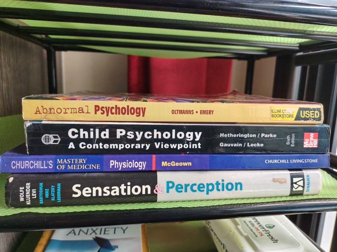 Abnormal Psychology, Child Psychology, Physiology, Sensation ...