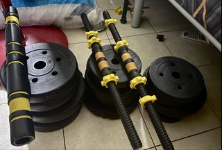 40KG Adjustable Dumbbell Set with Connectors, Sports Equipment ...