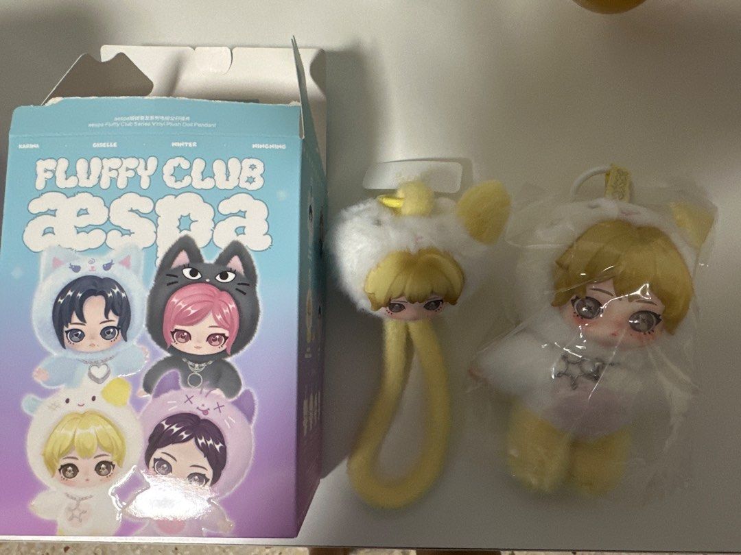 Aespa Fluffy Club Blind Box Plush Keychain, Hobbies & Toys, Toys ...