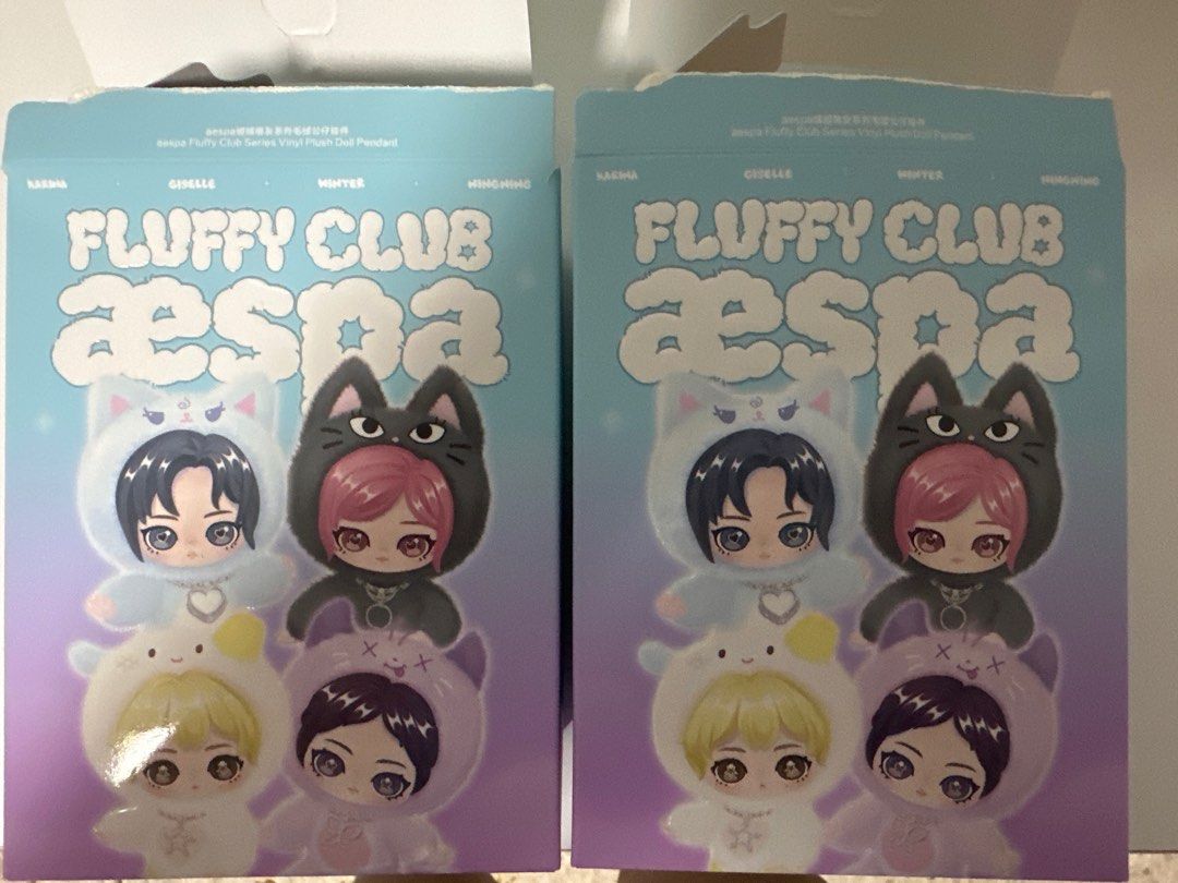 Aespa Fluffy Club Blind Box Plush Keychain, Hobbies & Toys, Toys ...