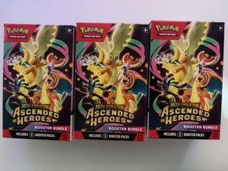 Ascended Heroes Booster Bundle - 6 Packs (Unshrinked), Hobbies & Toys ...