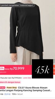Atasan hitam Dijual | Beli 10,000+ Atasan hitam online | Carousell ...