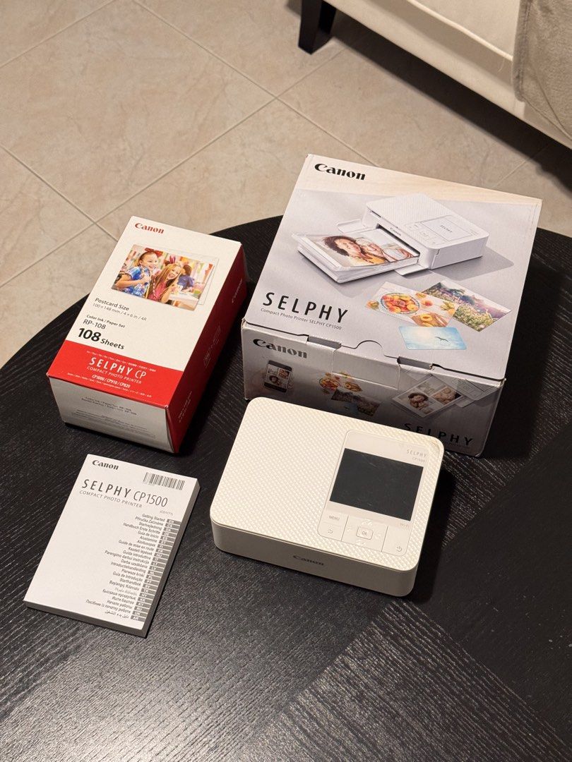 Canon SELPHY CP1500 4R Photo Printer with Paper, Computers & Tech ...