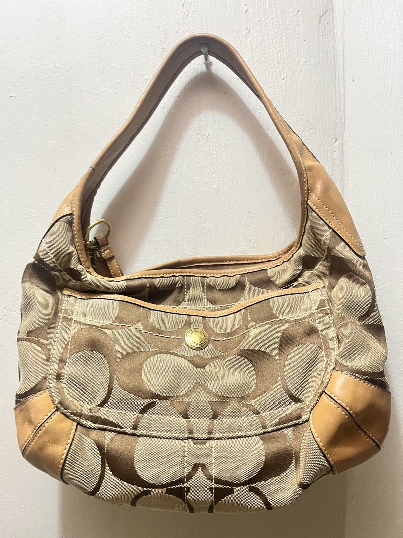 Coach Monogram Shoulder Bag, Luxury, Bags & Wallets on Carousell