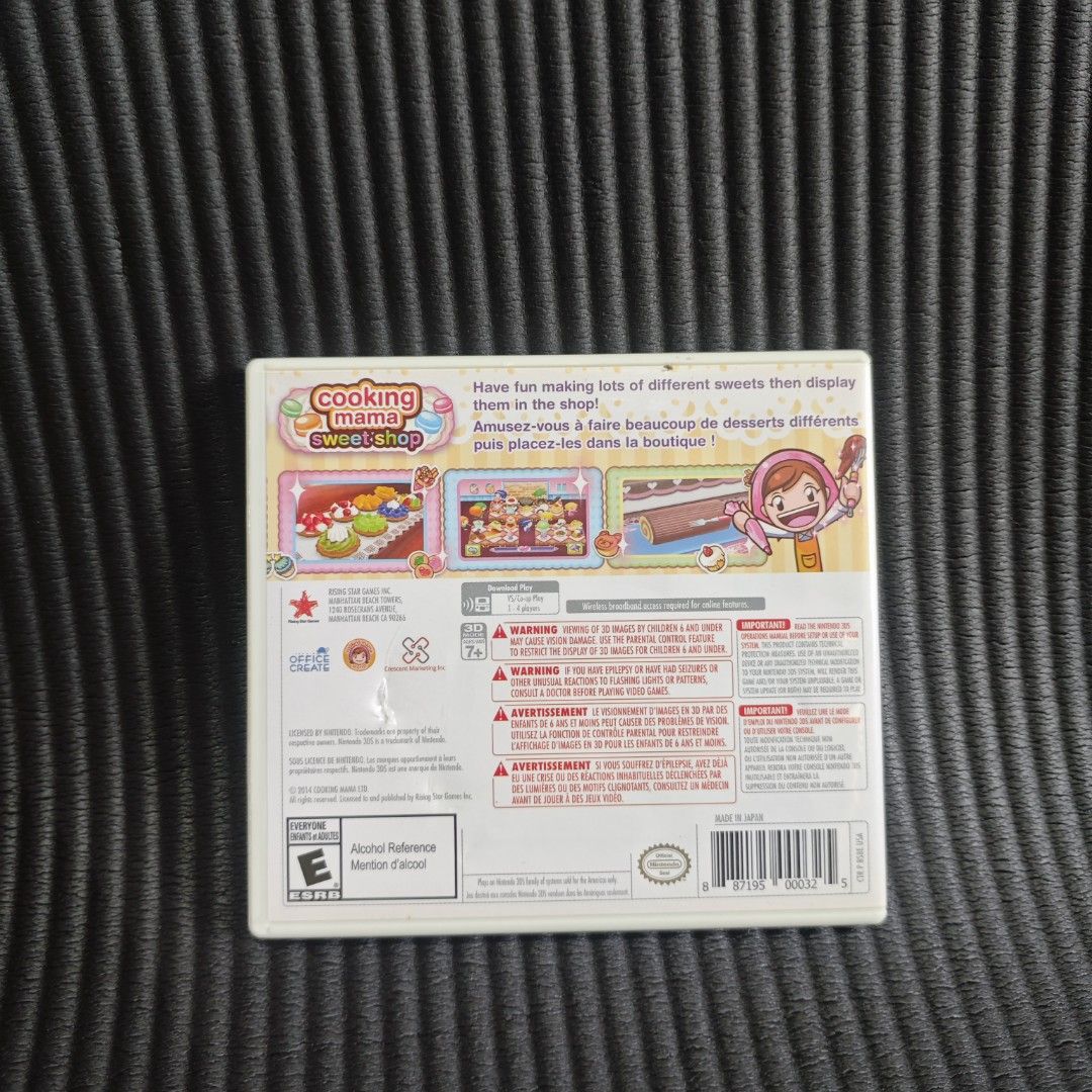 Cooking Mama Sweet Shop 3DS Game, Video Gaming, Video Games, Nintendo ...